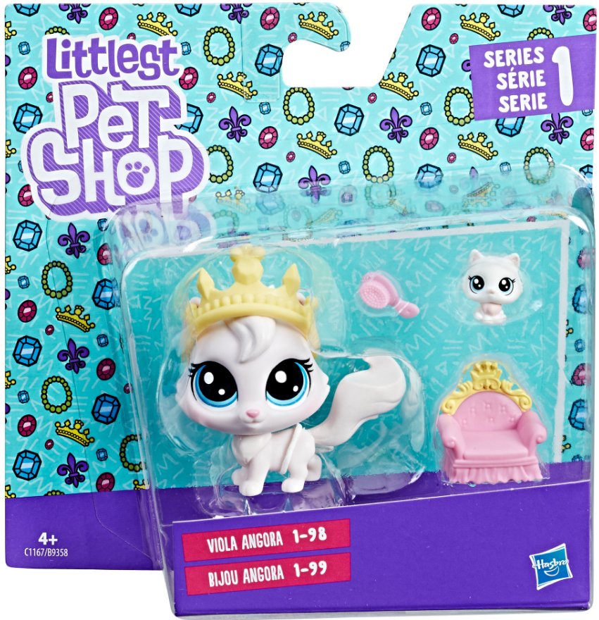 Набор фигурок Hasbro Littlest Pet Shop Viola Angora и Bijou Angora ...