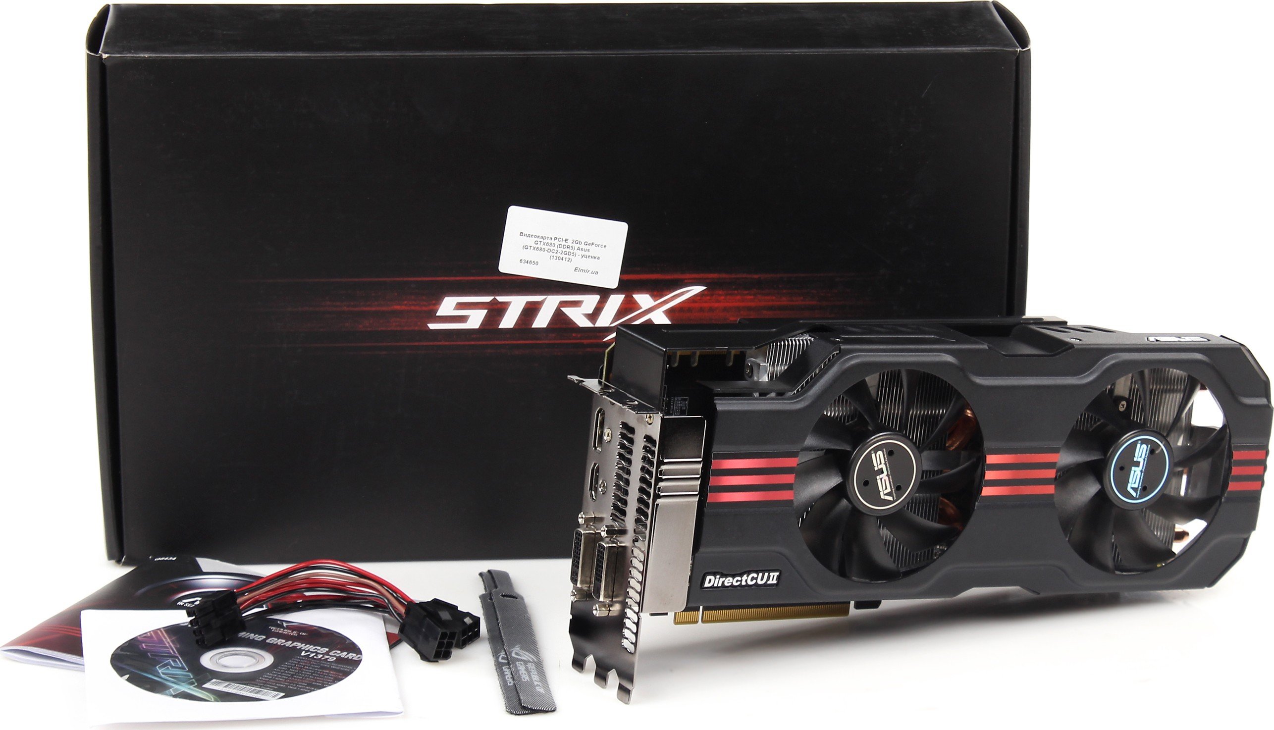 Видеокарта PCI-E GeForce GTX680 2GB DDR5 Asus (GTX680-DC2-2GD5 ...