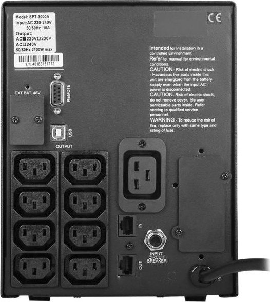 ИБП PowerCom SPT-3000 купить | ELMIR - цена, отзывы, характеристики