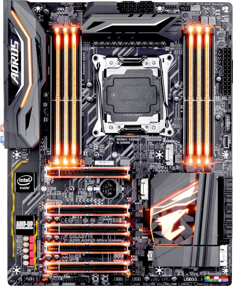 Материнская плата GigaByte X299 AORUS Ultra Gaming s-2066 X299 купить ...