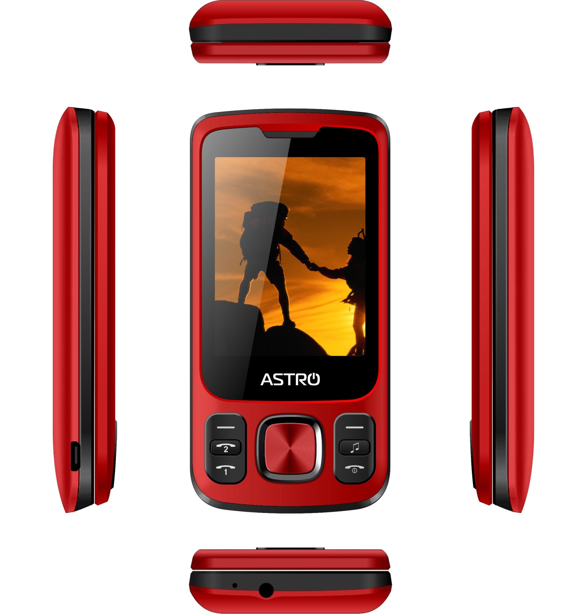Мобильный телефон Astro A225 Red купить | ELMIR - цена, отзывы ...
