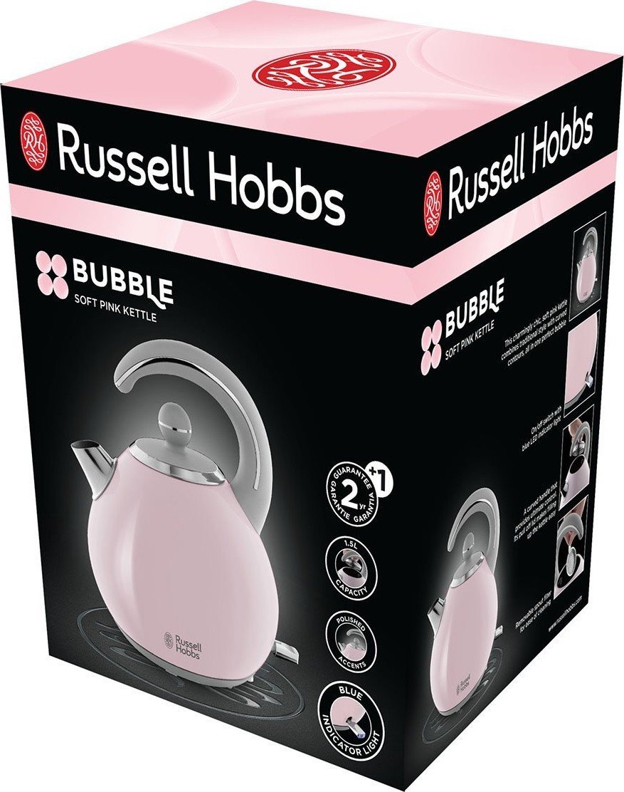 Чайник Russell Hobbs 24402-70 Bubble Pink купить | ELMIR - цена, отзывы ...