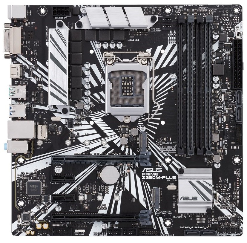 Материнская плата Asus Prime Z390M-Plus s-1151 Z390 купить | Elmir ...