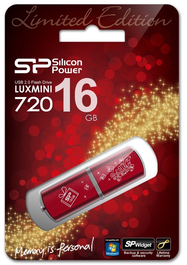USB флеш накопитель 16GB Silicon Power LuxMini 720 Limited Edition Red ...