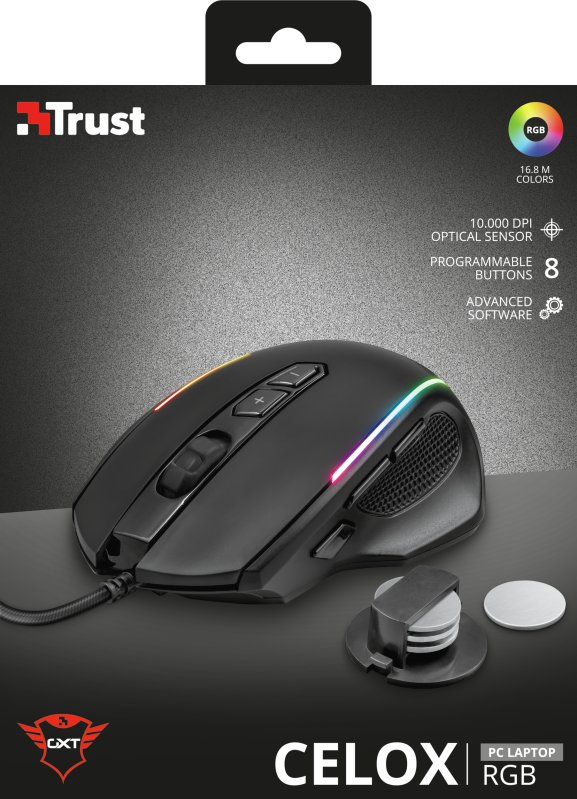 Мышь Trust GXT 165 Celox RGB Gaming Mouse (23092) купить | ELMIR - цена ...
