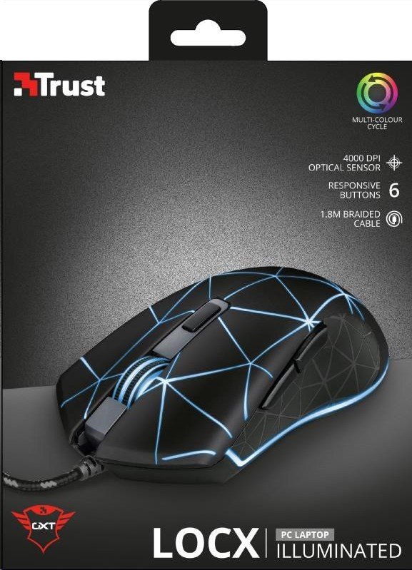Мышь Trust GXT 133 Locx Gaming Mouse (22988) купить | ELMIR - цена ...