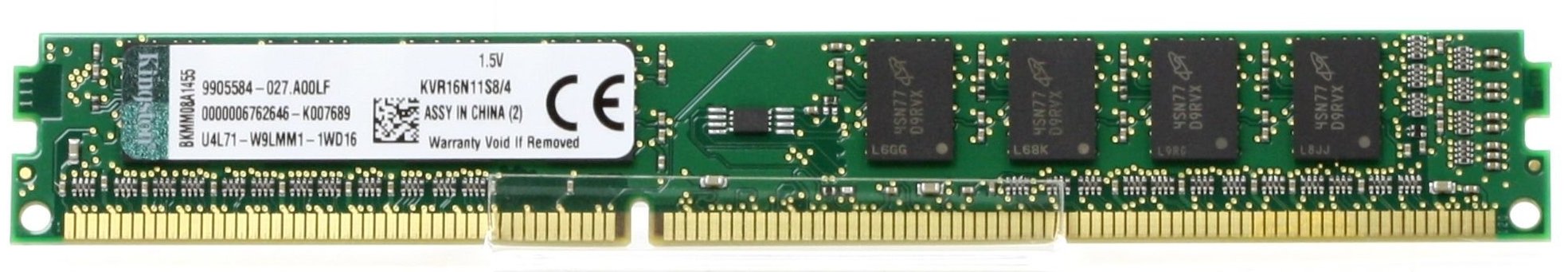 Модуль памяти Kingston DDR3 4GB 1600MHz (KVR16N11S8/4) купить | ELMIR ...