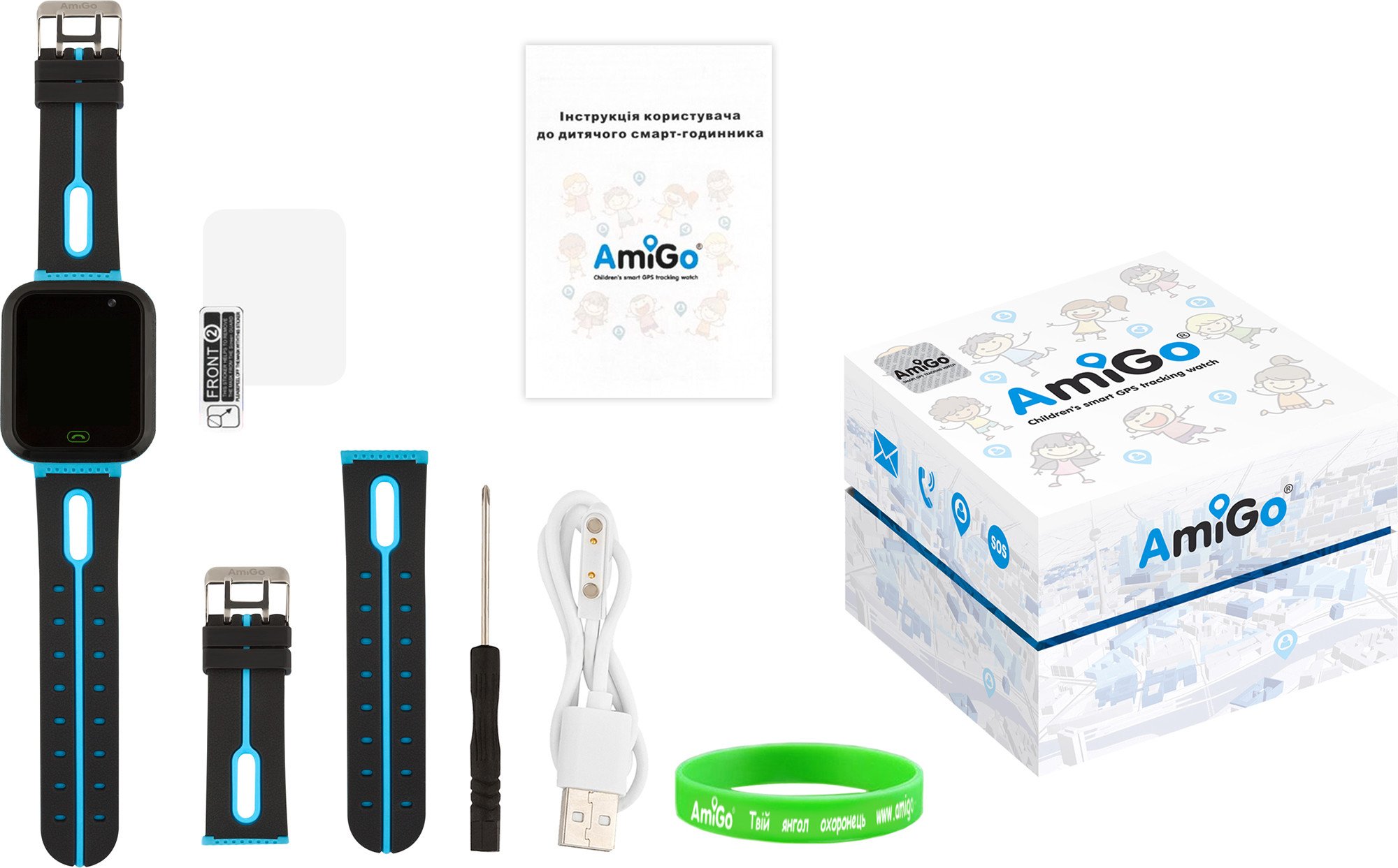 Детские часы AmiGo GO003 Blue купить | ELMIR - цена, отзывы, характеристики