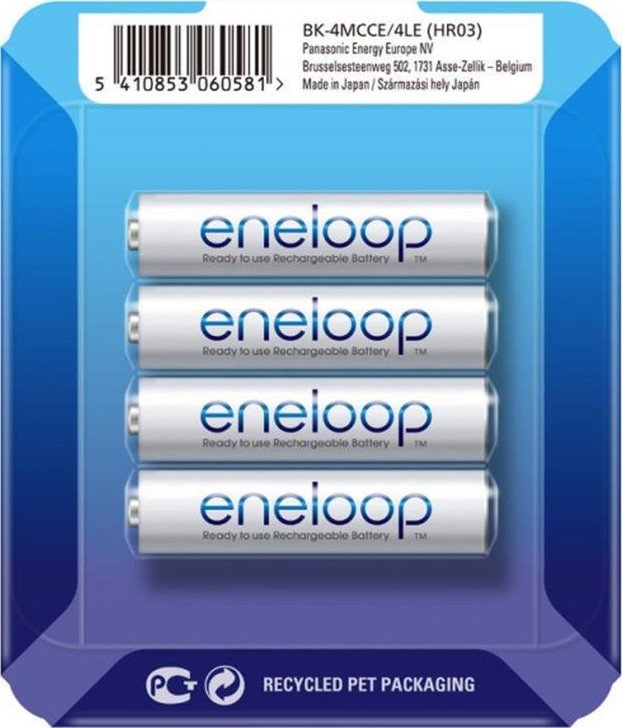 Аккумуляторы Panasonic Eneloop Bk 4mcce 4le Aaa Hr03 Ni Mh 750 Mah Bl 4