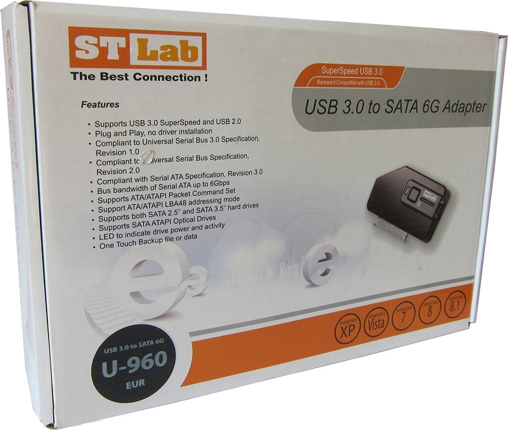 Адаптер USB3.2 Gen1 -> SATA III STLab U-960 купить | ELMIR - цена ...