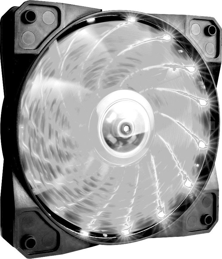 Кулер для корпуса Вентилятор для корпуса 120mm 1stPlayer A1-15LED White bulk купить | ELMIR ...