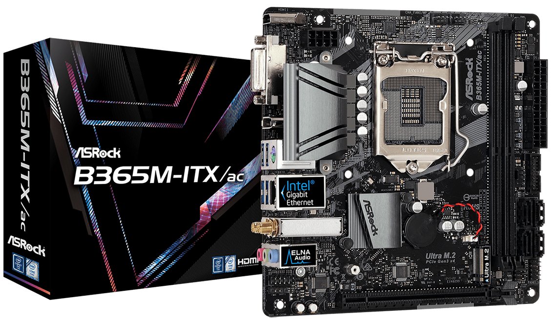 Материнская плата ASRock B365M-ITX/ac s-1151 B365 купить | Elmir - цена ...