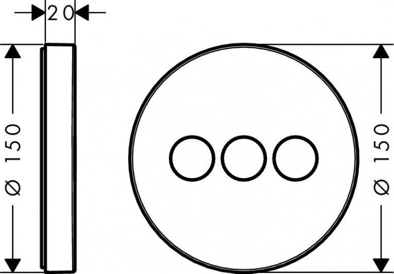 Переключающий вентиль Hansgrohe ShowerSelect S 15745000 купить | ELMIR ...