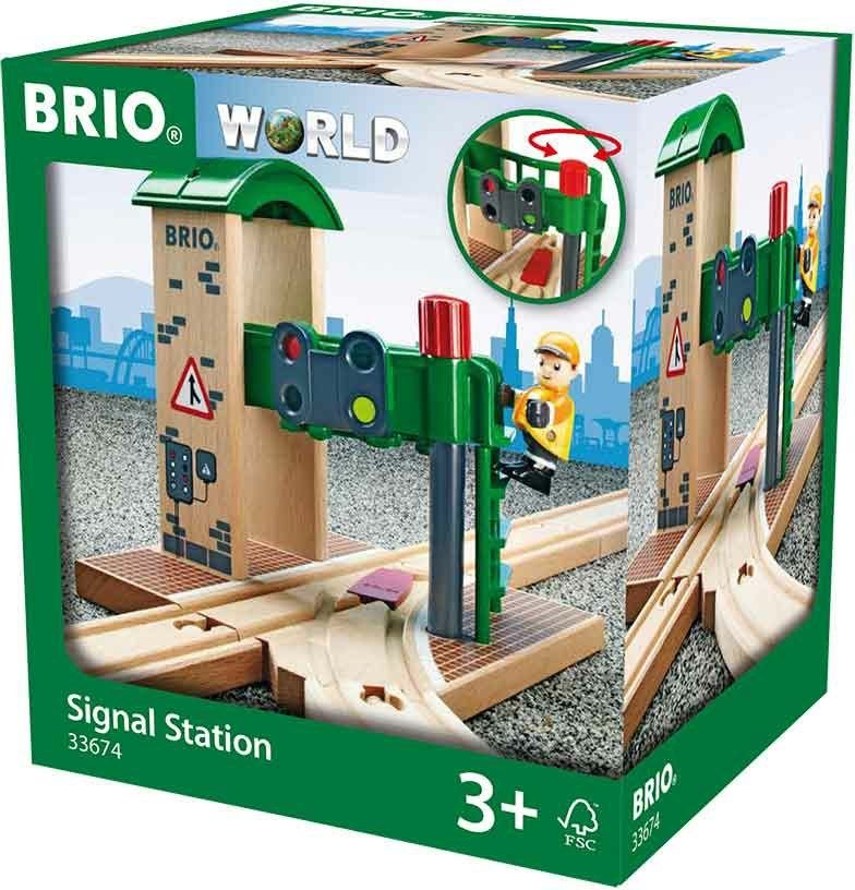 Железная дорога Brio World Сигнальная станция со стрелкой и светофором ...