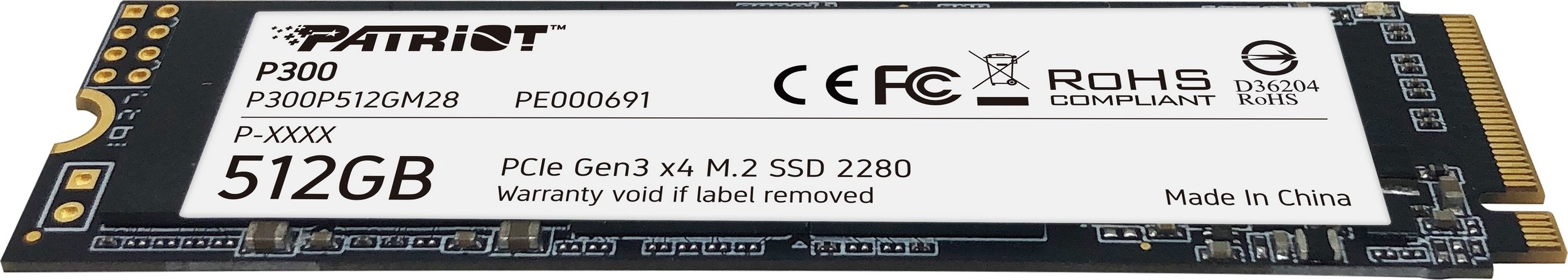 SSD-накопитель M.2 512GB Patriot P300 (P300P512GM28) купить | ELMIR ...