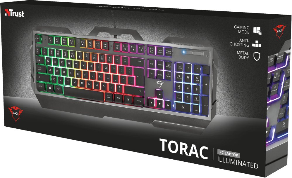 Клавиатура Trust GXT 856 Torac Illuminated Gaming Keyboard (23577 ...