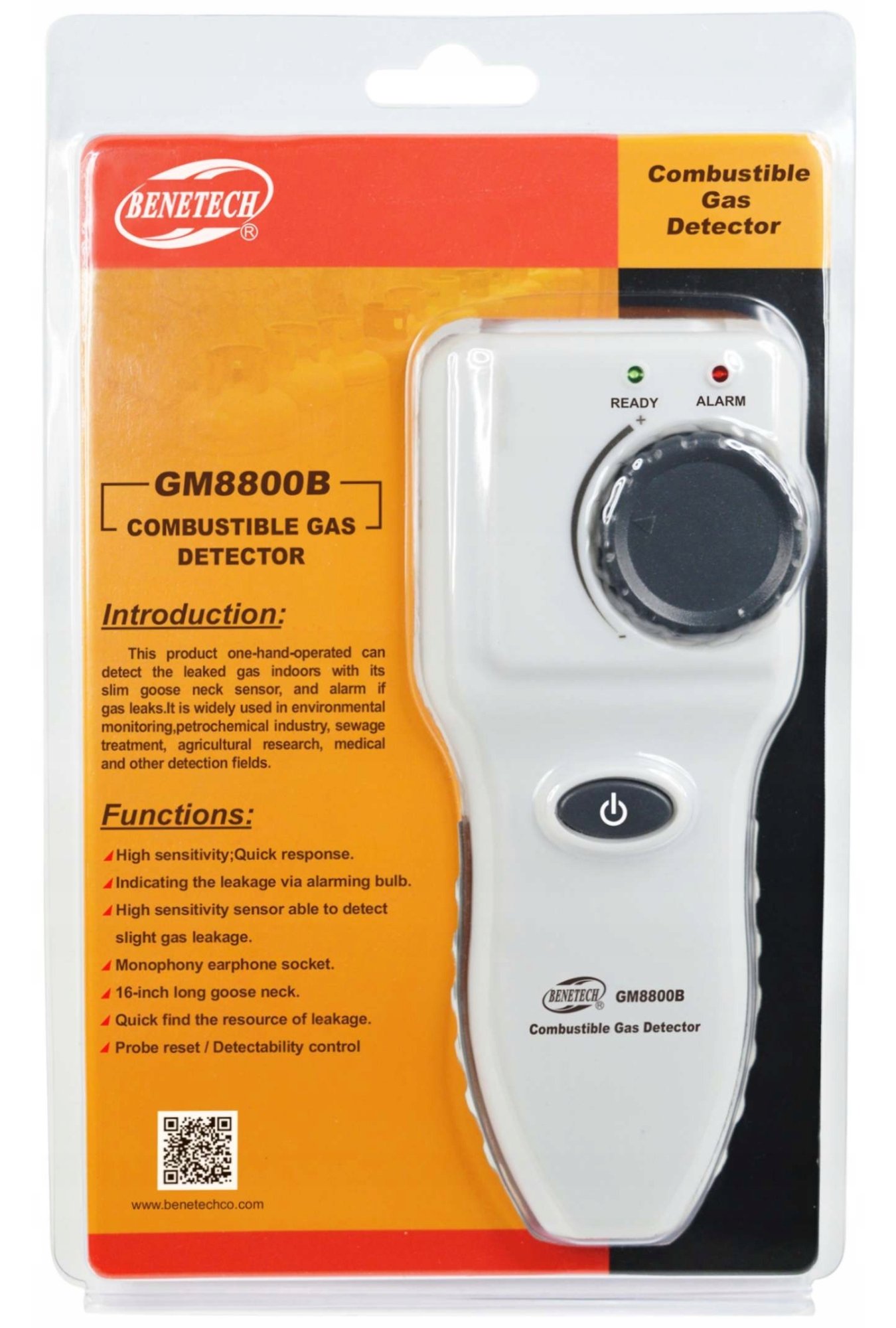 Детектор горючих газов Benetech GM8800B купить | ELMIR - цена, отзывы, характеристики