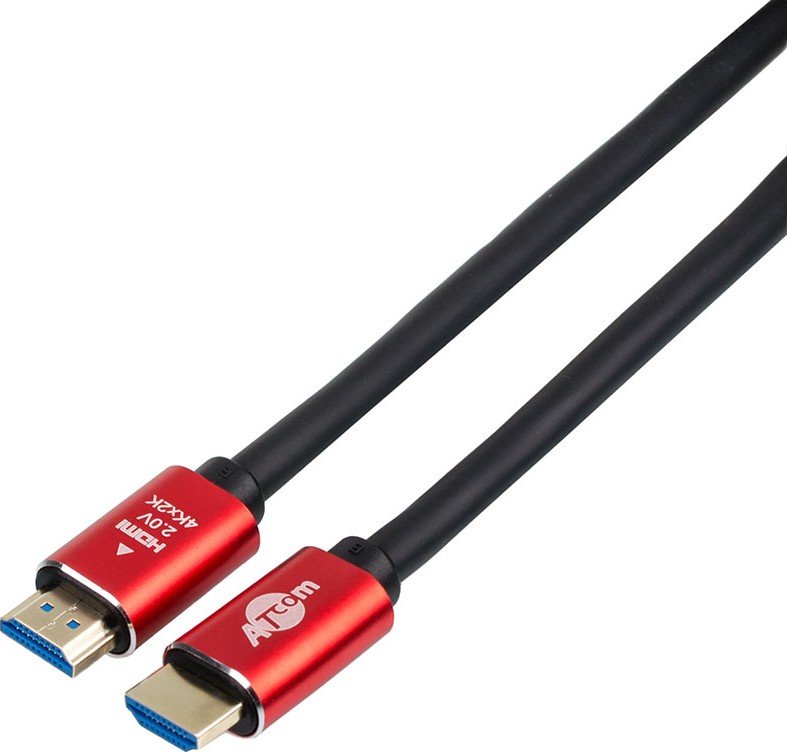 Кабель Hdmi Hdmi V2 0 Atcom 4k Red Gold 3 м 24943 купить Elmir