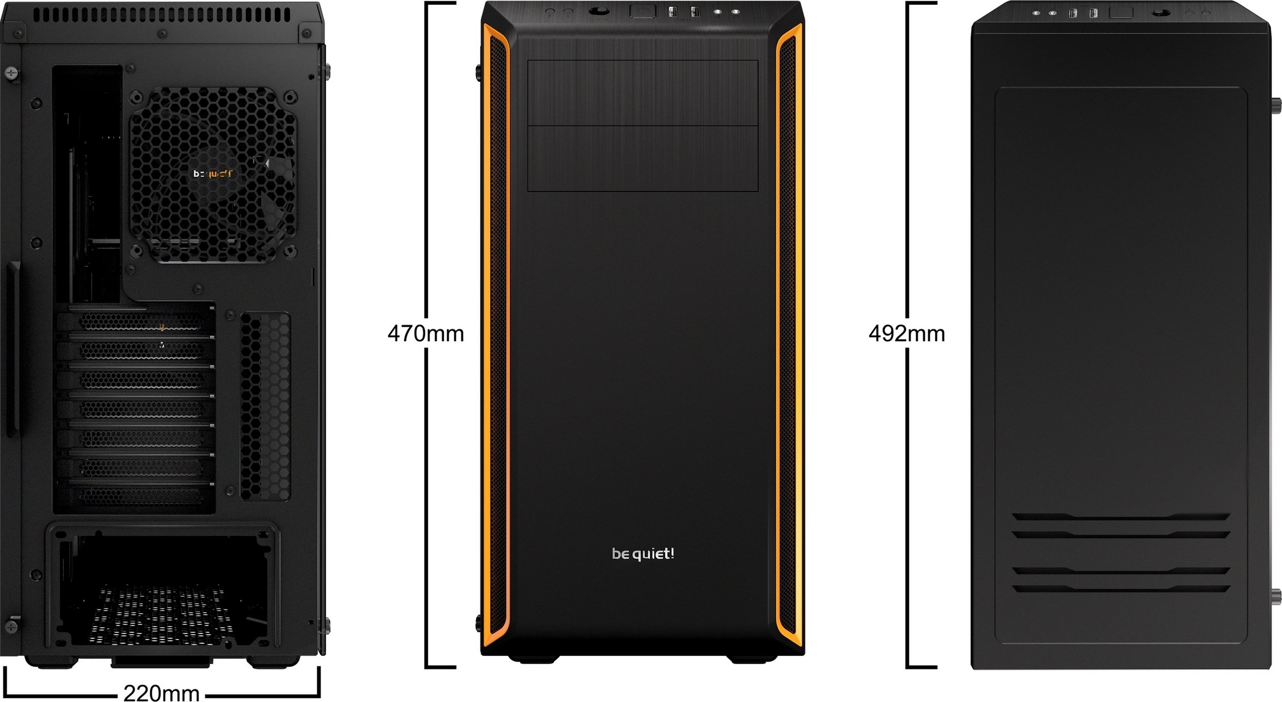 Корпус be quiet! Pure Base 600 Window б/БП Orange (BGW20) купить ...