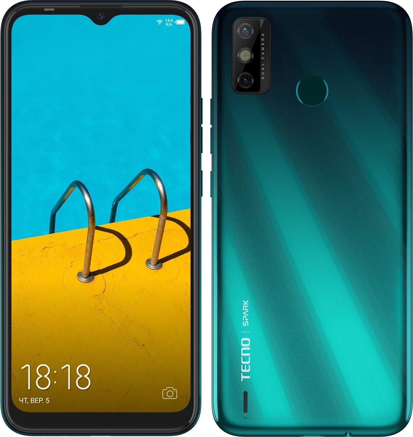 Мобильный телефон Tecno Spark 6 Go 2/32 KE5 DualSim Ice Jadeite ...