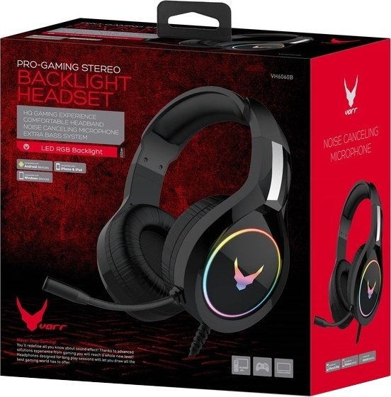 Наушники Varr Headset VH- 6060 LED RGB Backlight (VH6060B) купить ...