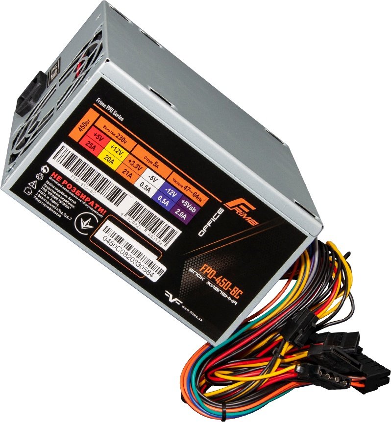 Блок питания 450W Frime (FPO-450-8C) купить | Elmir - цена, отзывы ...