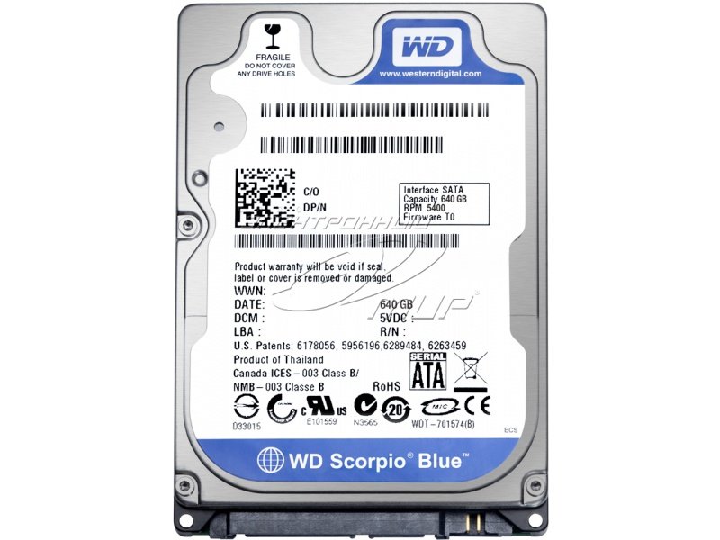 Жесткий диск 2.5" SATA 160GB WD Blue (WD1600BEVT) купить | Elmir - цена ...