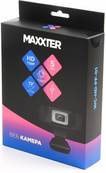 Web камера Maxxter WC-HD-FF-01 купить | ELMIR - цена, отзывы, характеристики