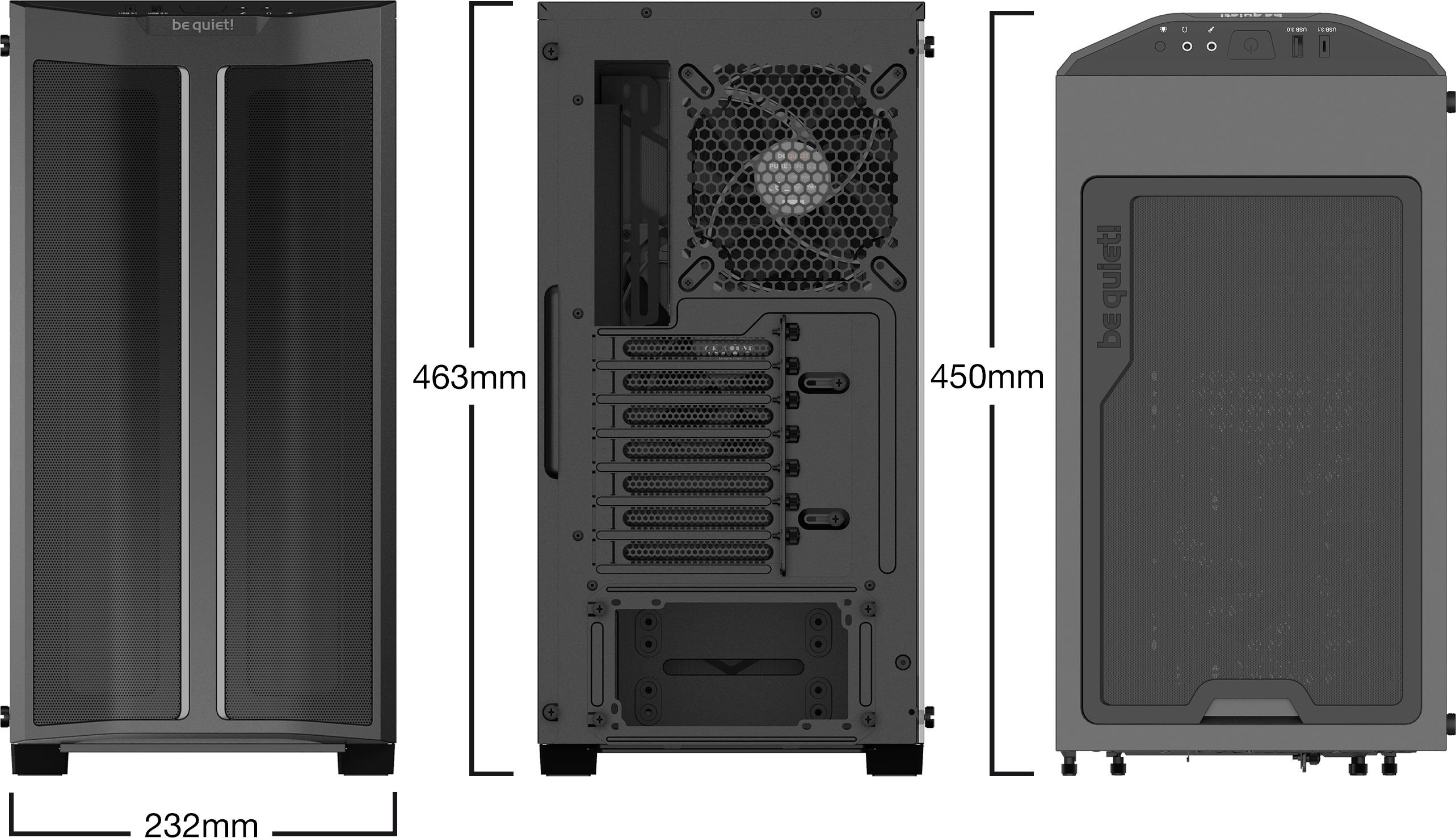 Корпус be quiet! Pure Base 500 DX б/БП Black (BGW37) купить | Elmir ...
