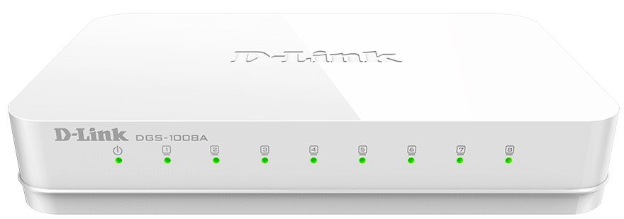 Коммутатор D-Link DGS-1008A купить | ELMIR - цена, отзывы, характеристики