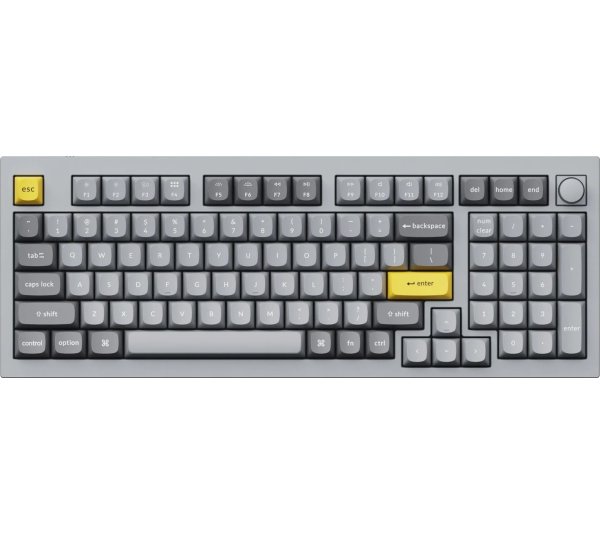 Клавиатура Keychron Q5 QMK Gateron G PRO Blue Hot-Swap RGB Knob EN Grey ...