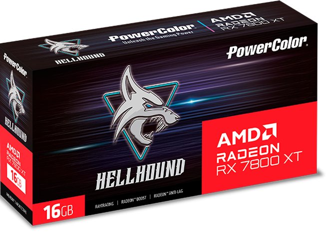 Відеокарта PowerColor PCI-E Radeon RX 7800 XT 16GB DDR6 Hellhound (RX ...