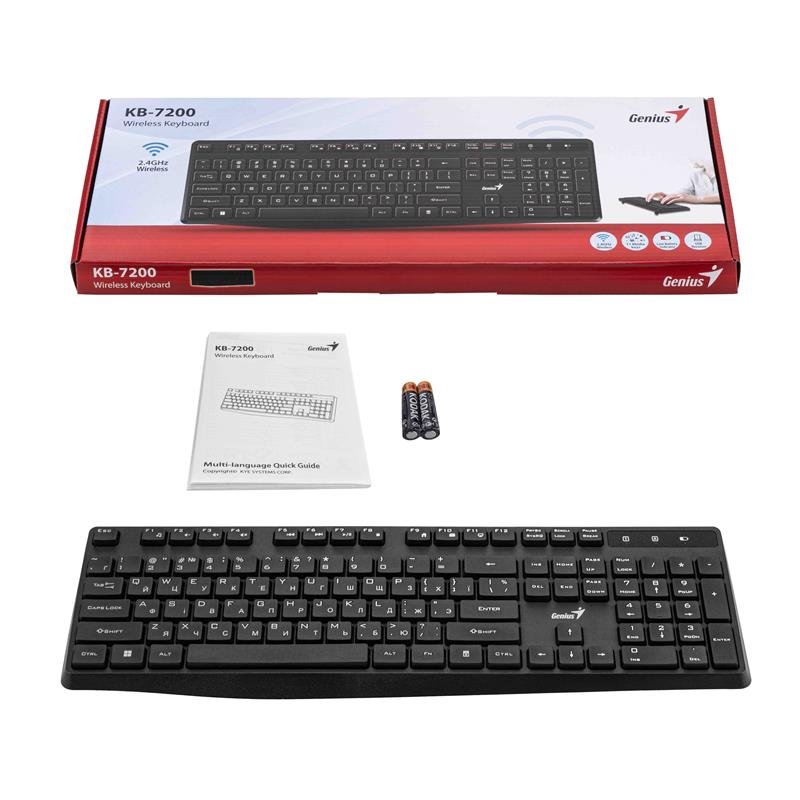 Клавіатура Genius KB-7200 WL UA Black (31320002406) купити | Elmir ...