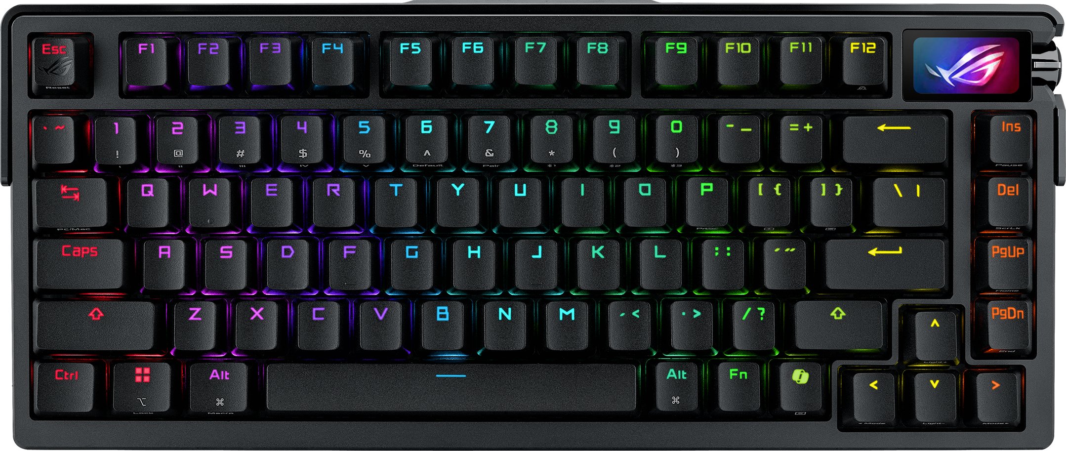 Клавіатура Asus ROG Azoth Extreme NX Snow USB/WL/BT EN Black (90MP03MA ...