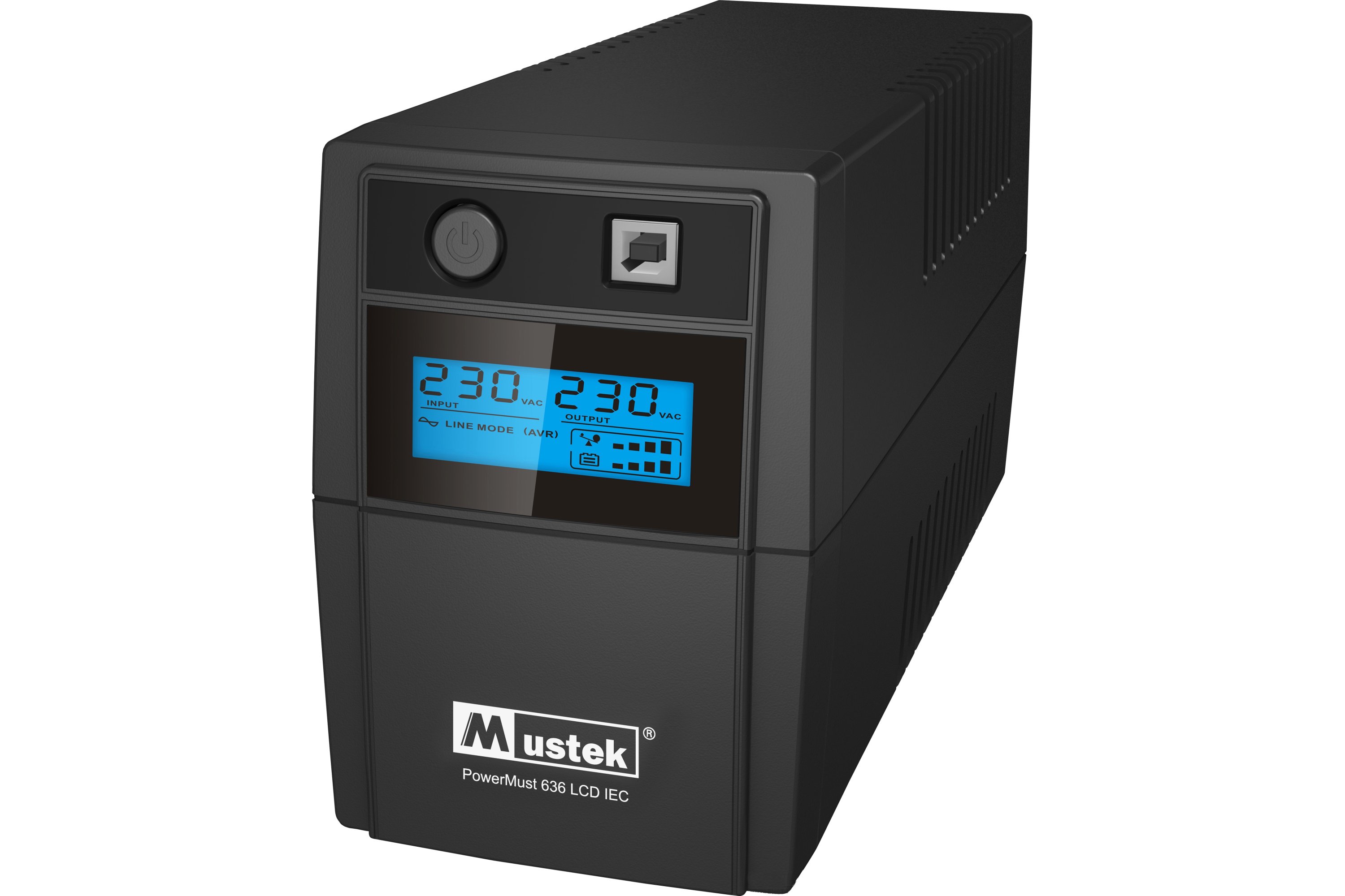 ИБП Mustek PowerMust 636 LCD IEC (98-LIC-C0636) купить | ELMIR - цена ...