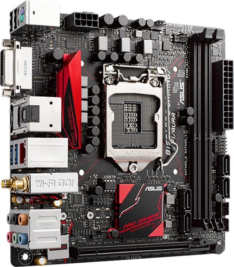 Материнская плата Asus B150I Pro Gaming/WiFi/Aura s-1151 B150 купить ...