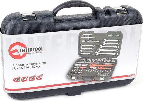 Набор инструмента Intertool ET-6082 купить | Elmir - цена, отзывы, характеристики