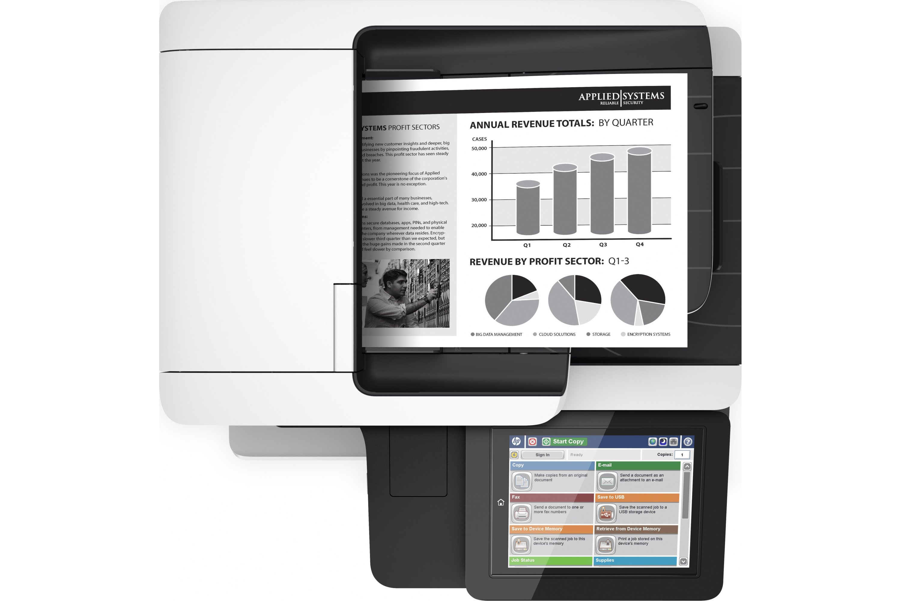 МФУ лазерное HP LaserJet Enterprise M527dn (F2A76A) купить | ELMIR ...