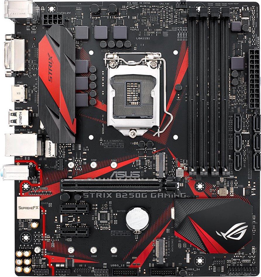Материнская плата Asus ROG STRIX B250G Gaming s-1151 B250 купить ...