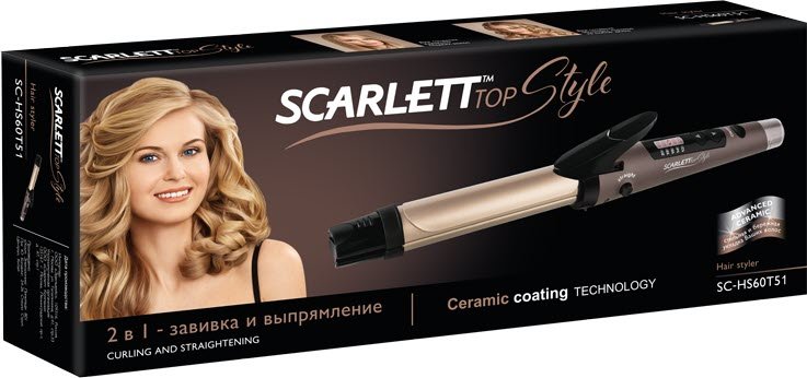 Плойка-утюжок Scarlett SC-HS60T51 купить | ELMIR - цена, отзывы ...
