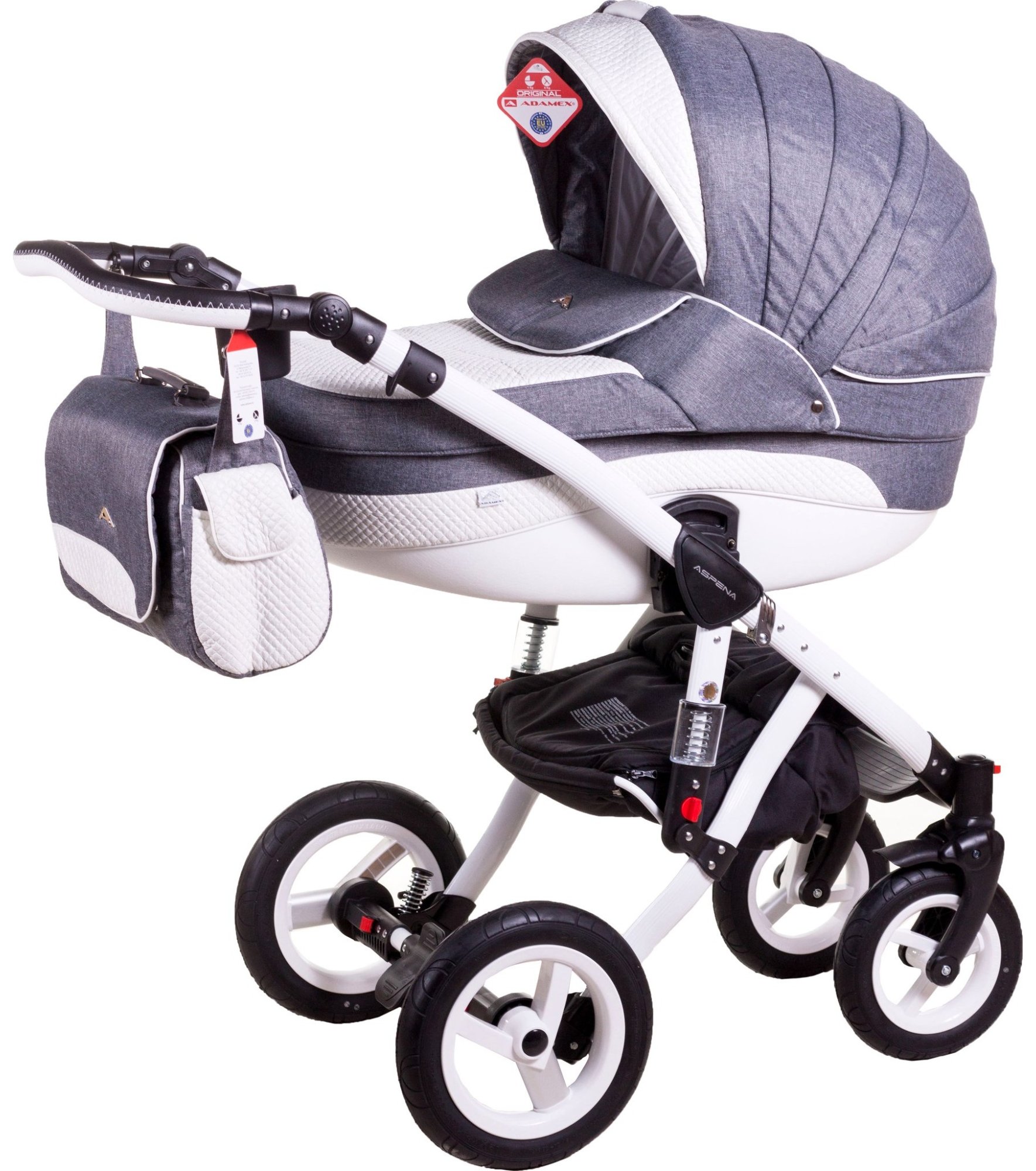 Коляска Adamex Aspena Pik15 купить | ELMIR - цена, отзывы, характеристики