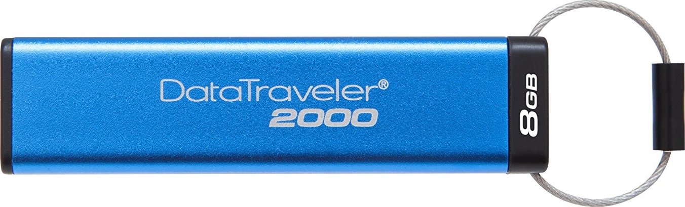USB флеш накопитель 8GB Kingston DataTraveler 2000 Metal Security ...